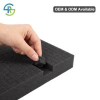 China Black Pick And Pluck Foam Insert OEM Grid Foam Protective Packaging Foam Lining for sale