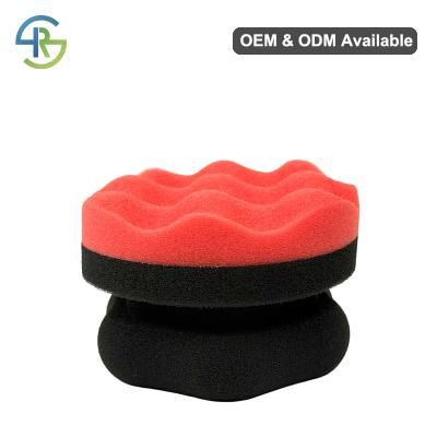 China 3in-7in Wax Sponge Applicator Pad Scratch Free Car Polish Applicator Sponge for sale