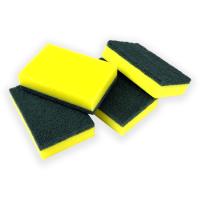 China Customized Sponge Scrubber Dual Layer Compostable Dish Sponge for sale