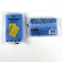 China Green Blue Cellulose Wood Pulp Sponge ODM Eco Dishwashing Sponge for sale