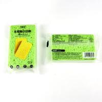 China Green Blue Cellulose Wood Pulp Sponge ODM Eco Dishwashing Sponge for sale