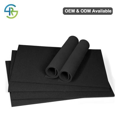 China OEM CR Foam Sheet Neoprene Rubber Foam Closed Cell Foam Customizable for sale