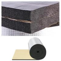 China Aluminum Foil Coating NBR Rubber Self Adhesive Heat Insulation Pads For Automotive for sale
