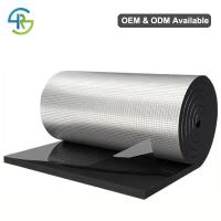 China Aluminum Foil Coating NBR Rubber Self Adhesive Heat Insulation Pads For Automotive for sale
