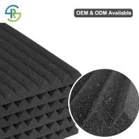 China 500x500mm 600mmx600mm Acoustic Foam Panels Sound Absorbing Foam Wedge Shaped for sale