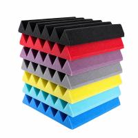 China 500x500mm 600mmx600mm Acoustic Foam Panels Sound Absorbing Foam Wedge Shaped for sale