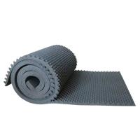 China Wave Shaped Black Sound Panels Noise Cancelling Foam For Studios & Offices for sale