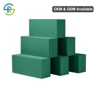 China Green Wet Floral Foam Blocks 20kg/M3-30kg/M3 Flower Wet Foam Bricks High Absorption for sale