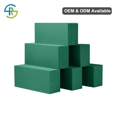 China Green Wet Floral Foam Blocks 20kg/M3-30kg/M3 Flower Wet Foam Bricks High Absorption for sale