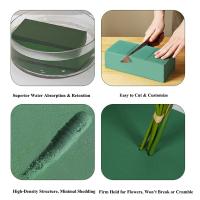 China Green Wet Floral Foam Blocks 20kg/M3-30kg/M3 Flower Wet Foam Bricks High Absorption for sale