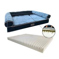China Egg Crate Memory Foam Pet Bed Cushion High Resilience Wave Memory Foam Dog Bed for sale