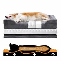 China Egg Crate Memory Foam Pet Bed Cushion High Resilience Wave Memory Foam Dog Bed for sale