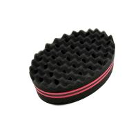 China Hair Sponge Curl Sponge Brush Oval Twist Sponge for Afro Curls Twists Natural Hair Small Wave Holes Large Flat Holes for sale