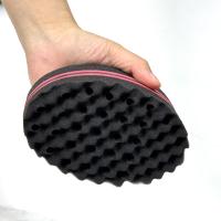 China Hair Sponge Curl Sponge Brush Oval Twist Sponge for Afro Curls Twists Natural Hair Small Wave Holes Large Flat Holes for sale