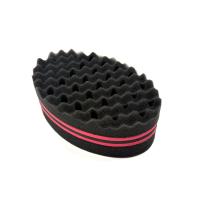 China Oval Hair Sponge Twist Brush Curl Sponge for Natural Curls with Small Wave Holes Small Flat Holes for sale
