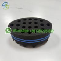 China Professional Hair Twist Sponge Blue Wave Flat Hole Curl Sponge Barber Shop Use Afro Coil Styling Tool Bulk for sale