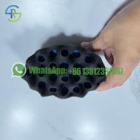 China Professional Hair Twist Sponge Blue Wave Flat Hole Curl Sponge Barber Shop Use Afro Coil Styling Tool Bulk for sale