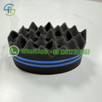 China Professional Hair Twist Sponge Blue Wave Flat Hole Curl Sponge Barber Shop Use Afro Coil Styling Tool Bulk for sale