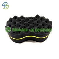 China Twist Sponge for Men Afro Hair – Large Figure 8 Curl Sponge Small Holes Double Side Barber Tool Custom Packaging Factory Wholesale USA Africa for sale