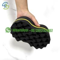 China Twist Sponge for Men Afro Hair – Large Figure 8 Curl Sponge Small Holes Double Side Barber Tool Custom Packaging Factory Wholesale USA Africa for sale