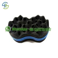 China Curl Sponge Brush Small Figure 8 Design – Professional Hair Styling Tool for Waves Coils Salon Supply OEM Wholesale France Market for sale