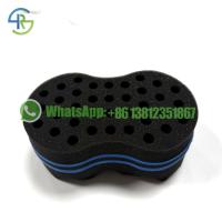 China Curl Sponge Brush Small Figure 8 Design – Professional Hair Styling Tool for Waves Coils Salon Supply OEM Wholesale France Market for sale