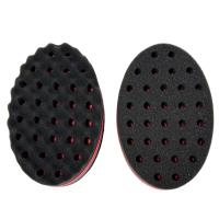 China Oval Double Sided Hair Sponge for Twists, Coils, Dreads and Afro Curly Hair for sale