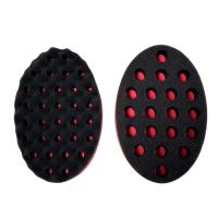 China Oval Double Sided Hair Sponge for Twists, Coils, Dreads and Afro Curly Hair for sale