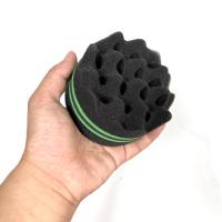 China Green Hair Texture Sponge | Round Curl Defining Tool for Afro Natural Hair for sale