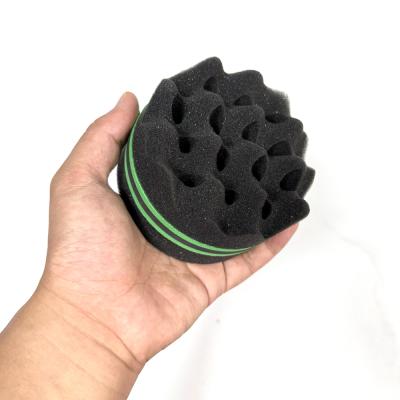 China Green Hair Texture Sponge | Round Curl Defining Tool for Afro Natural Hair for sale