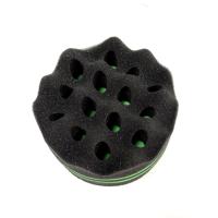 China Green Hair Texture Sponge | Round Curl Defining Tool for Afro Natural Hair for sale