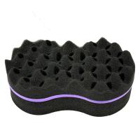 China 8-Shaped Twist Defining Hair Sponge | Purple Double-Sided Styling Tool for Afro Coily Hair for sale
