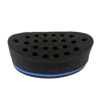 China Afro Hair Texture Sponge | Curved Small-Hole Coil Defining Tool for Barber Styling for sale