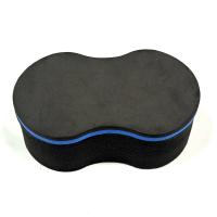 China Oval Curl Maker Sponge Brush | Blue & Black EVA Twist Styling Tool for Afro Textured Hair for sale