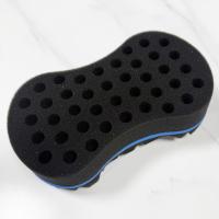 China Afro Curling Sponge | Textured & Small-Hole Hair Styling Tool with Blue EVA for Natural Coily StylesA for sale