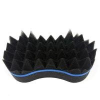 China Afro Curling Sponge | Textured & Small-Hole Hair Styling Tool with Blue EVA for Natural Coily StylesA for sale