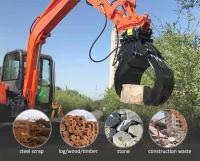 China OEM Hydraulic Excavator Grab Rock Grapple JSSR08 For PC200 for sale