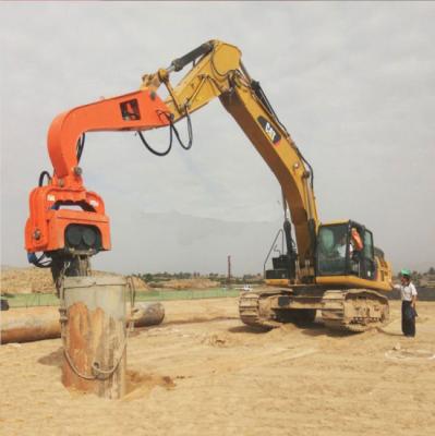 China OEM Hydraulic Sheet 24 Ton Excavator Pile Driver Avoid Oil Pollution for sale