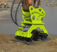 China Hydraulic Vibrating Earth Excavator Plate Compactor For Construction works for sale