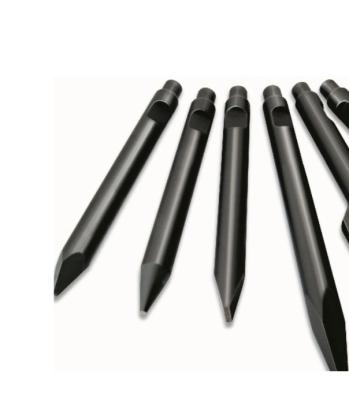 China Conical Hydraulic Rock Breaker Chisel SB35 SB50 SB70 SB81 Excavator Hammer 42CrMo for sale