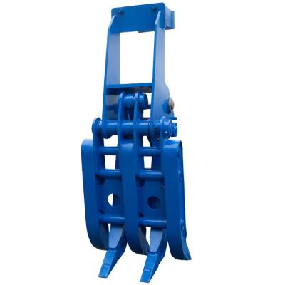 China Abrasion Resistant Hydraulic Excavator Grab Mechanical Wood Stone Grapple for sale