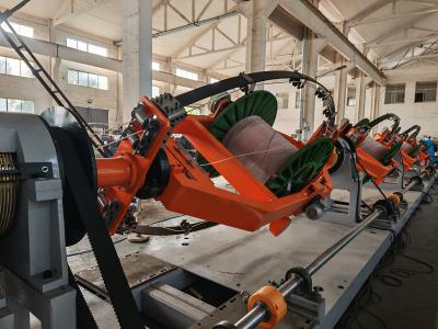 China 2000mm 1+4 PLC Cable Laying Up Machine For Security Cable Back-twist for sale