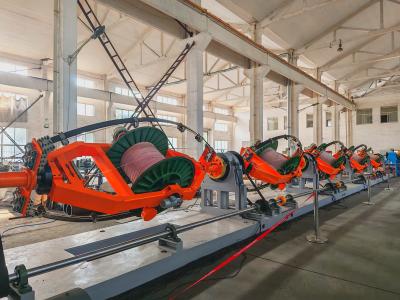 China 1000mm 1+6 PLC Control Cable Laying Up Machine For Physical Foam Coaxial Wire Untwisting for sale