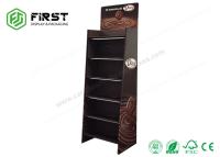 China Custom Full Color Printed Cardboard Floor Display Stand for Chocolate 100 Pcs MOQ for sale