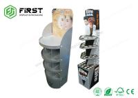 China Custom Retail Printed POP Cardboard Cosmetic Display Floor Stand 120cm for sale