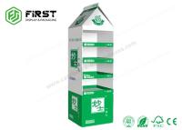 China Custom Cardboard Floor Display Stand Glossy Matt Lamination Eco-Friendly 2-3 Min Assembly for sale