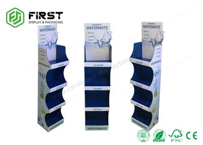 China Custom Cardboard Floor Displays Retail Stands Eco-Friendly Corrugated POP Display 75% Recycled for sale