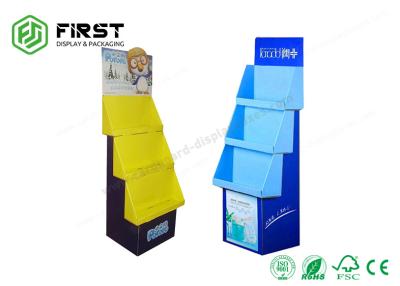 China Custom Corrugated Cardboard Floor Stand Display 50pcs MOQ for Retail Store for sale