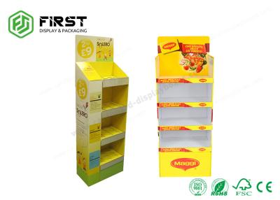 China Custom Cardboard Floor Display Stand Full Color Printing OEM ODM 120cm Height for sale