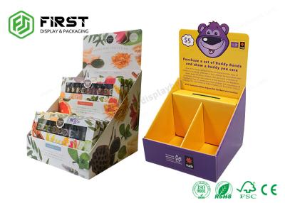China Offset Printing Counter Display Boxes Custom Made Folding Cardboard PDQ Counter Display for sale